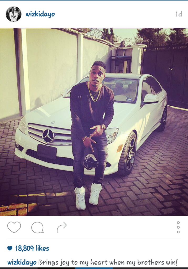 Wizkid congratulates L.A.X on Instagram as he buys his first car ...