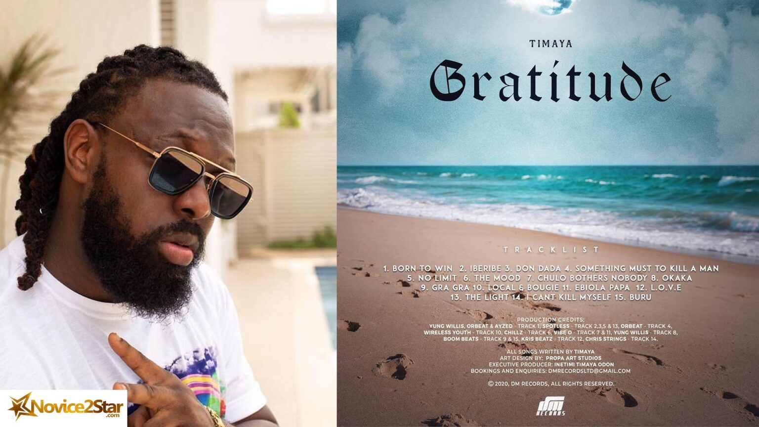 Timaya Shares Tracklist and Release Date For New Album "Gratitude ...